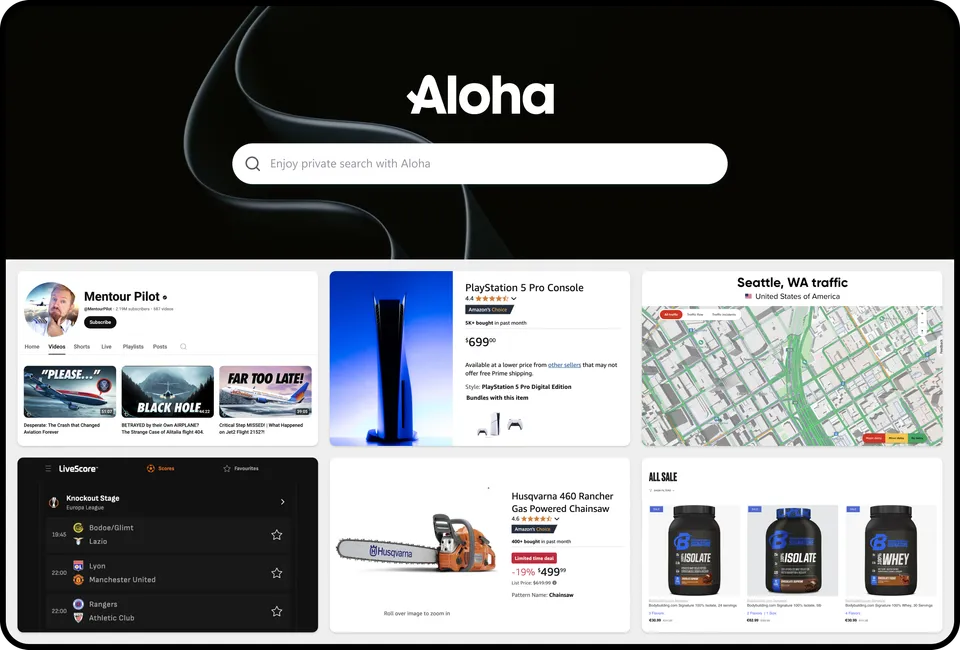Aloha Browser for Desktops